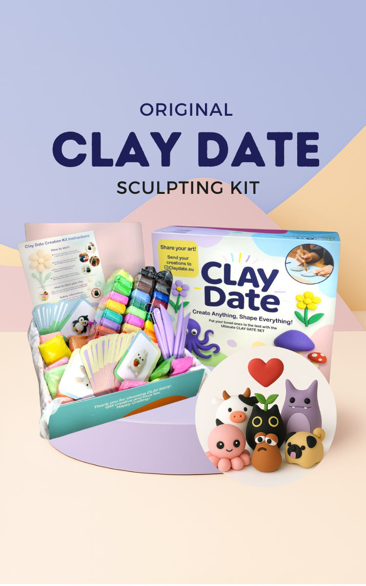 Clay Date | The Ultimate Sculpting Kit for Creative Date Nights & Gift